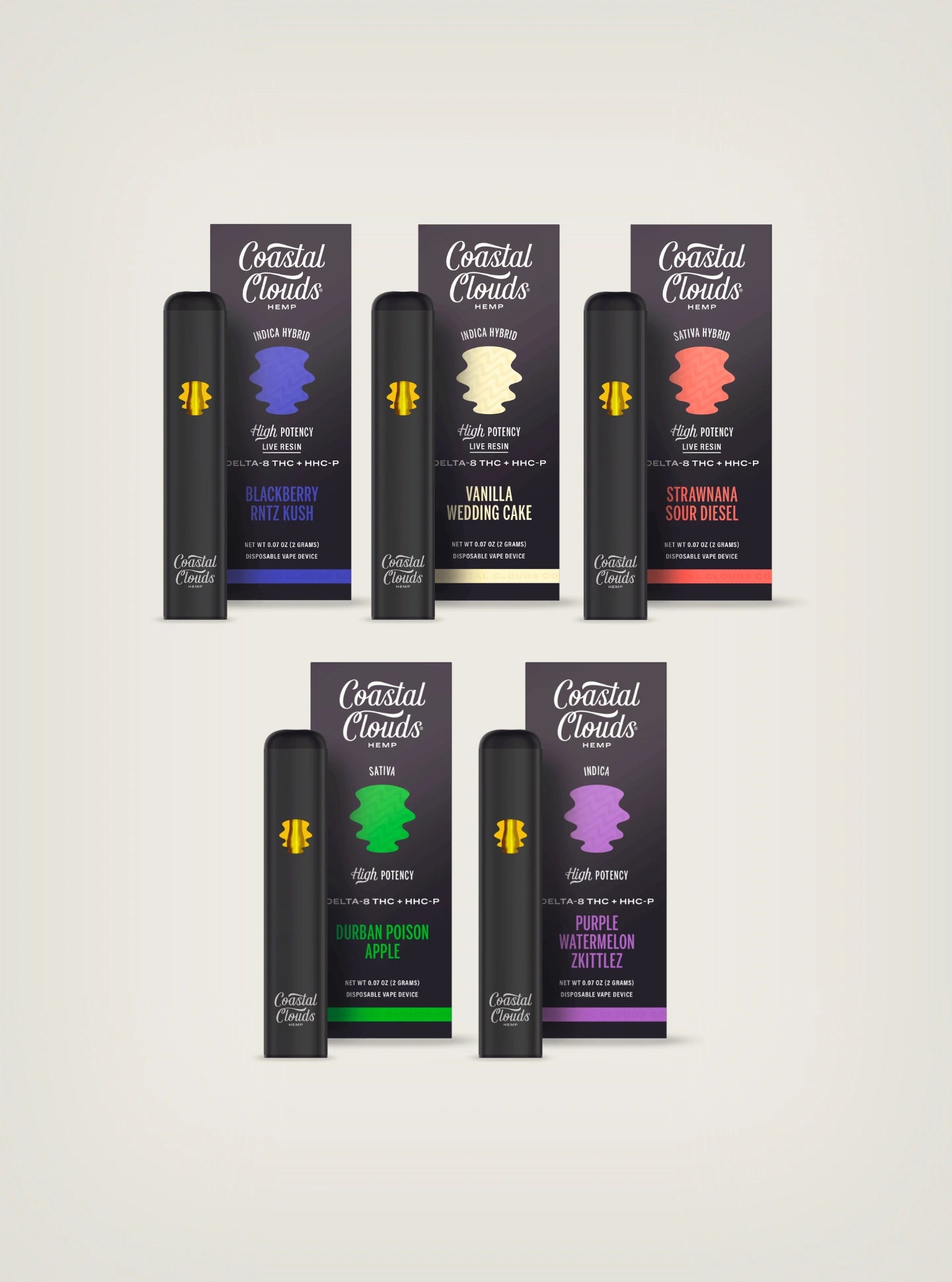 Coastal Clouds | Pluma de Wax Desechable Live Resin Delta 8 + HHC | 2g ...