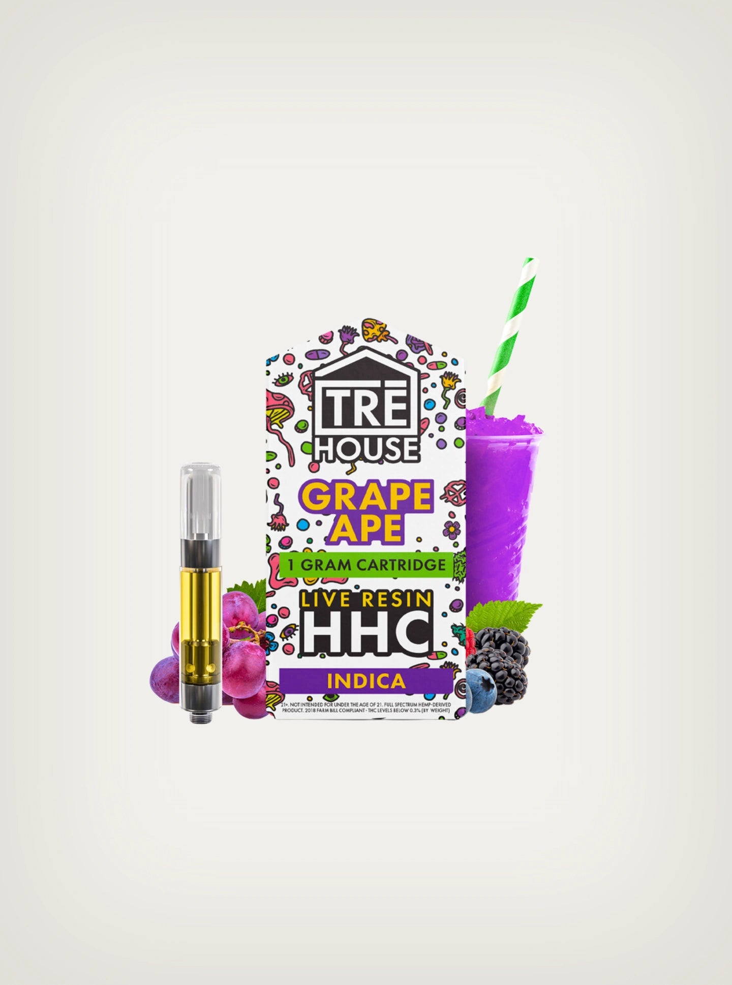 TRE House | Cartucho Wax | HHC Live Resin | Grape Ape Indica | 1g – Splift